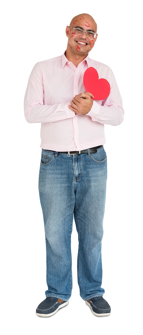 Asian Man Full Kisses Heart | Premium PSD - rawpixel