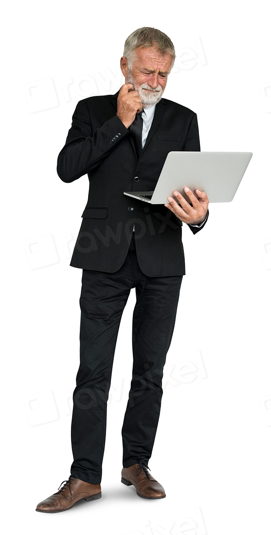 Caucasian Business Man Frustrated Laptop | Premium PSD - rawpixel