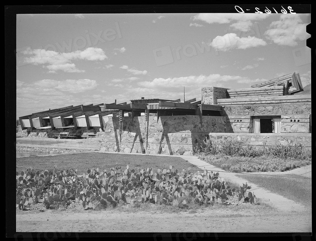 Detail winter quarters Frank Lloyd | Free Photo - rawpixel