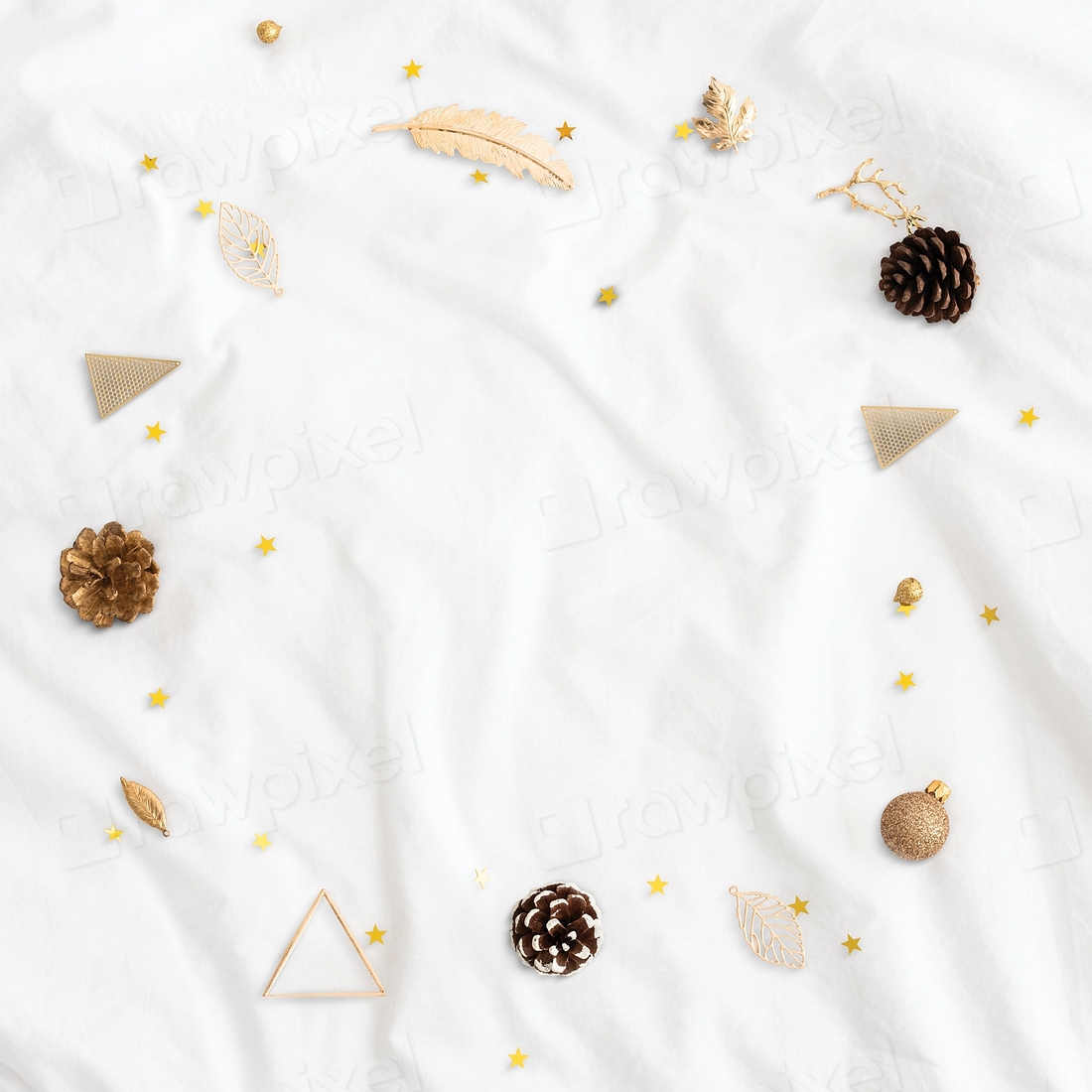 Festive round Christmas frame design | Premium PSD - rawpixel