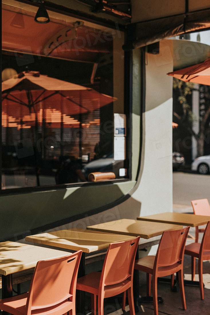 Contemporary style cafe outdoor seating | Premium Photo - rawpixel