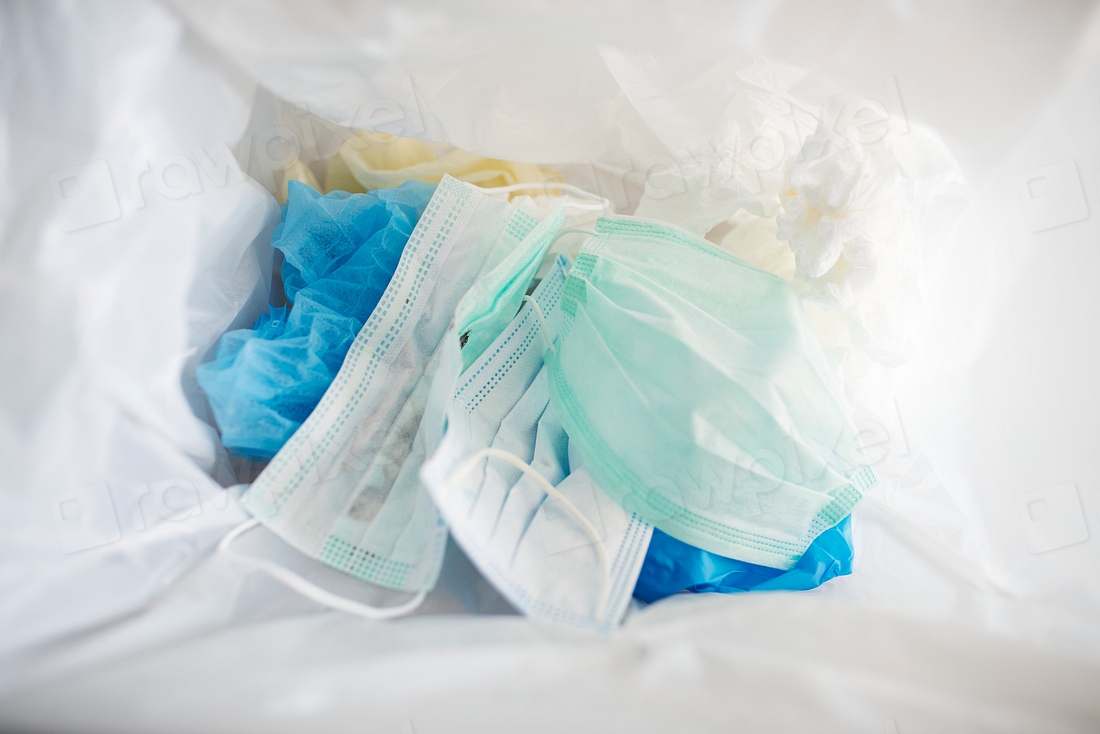 Used face masks in a contaminated | Free Photo - rawpixel