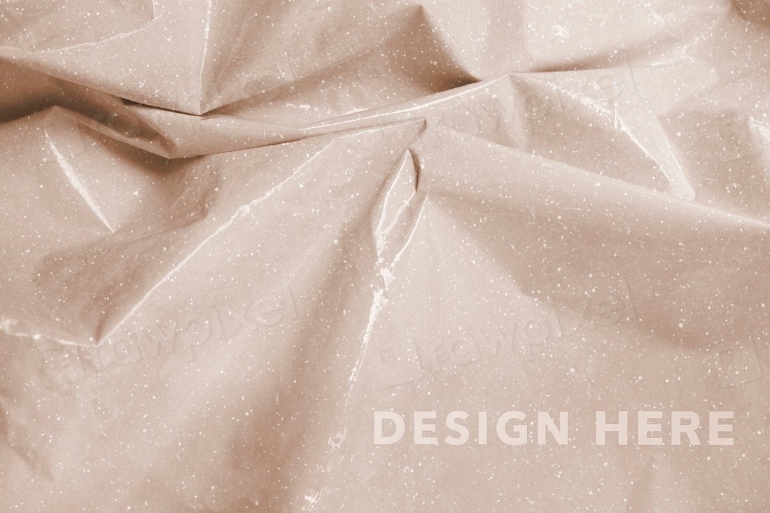Orange crumpled plastic textured textile | Premium PSD - rawpixel