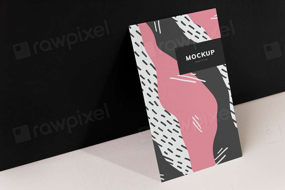 Colorful paperboard mockup black wall | Premium PSD Mockup - rawpixel