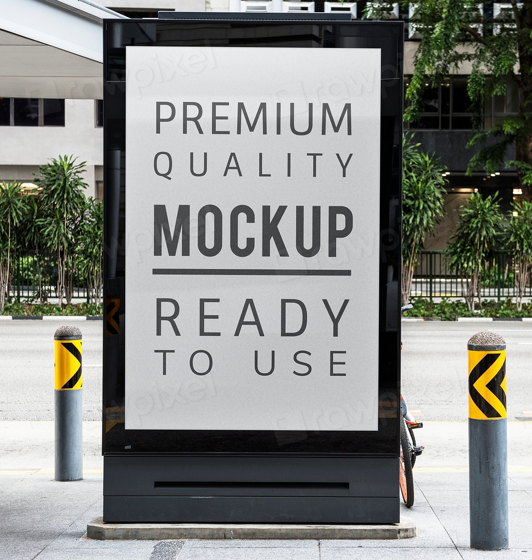 Mockup of a sign board | Premium PSD Mockup - rawpixel