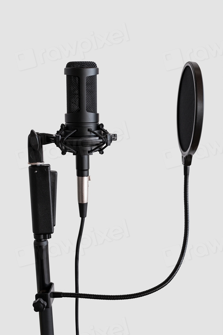 Professional condenser microphone pop filter | Premium PSD - rawpixel
