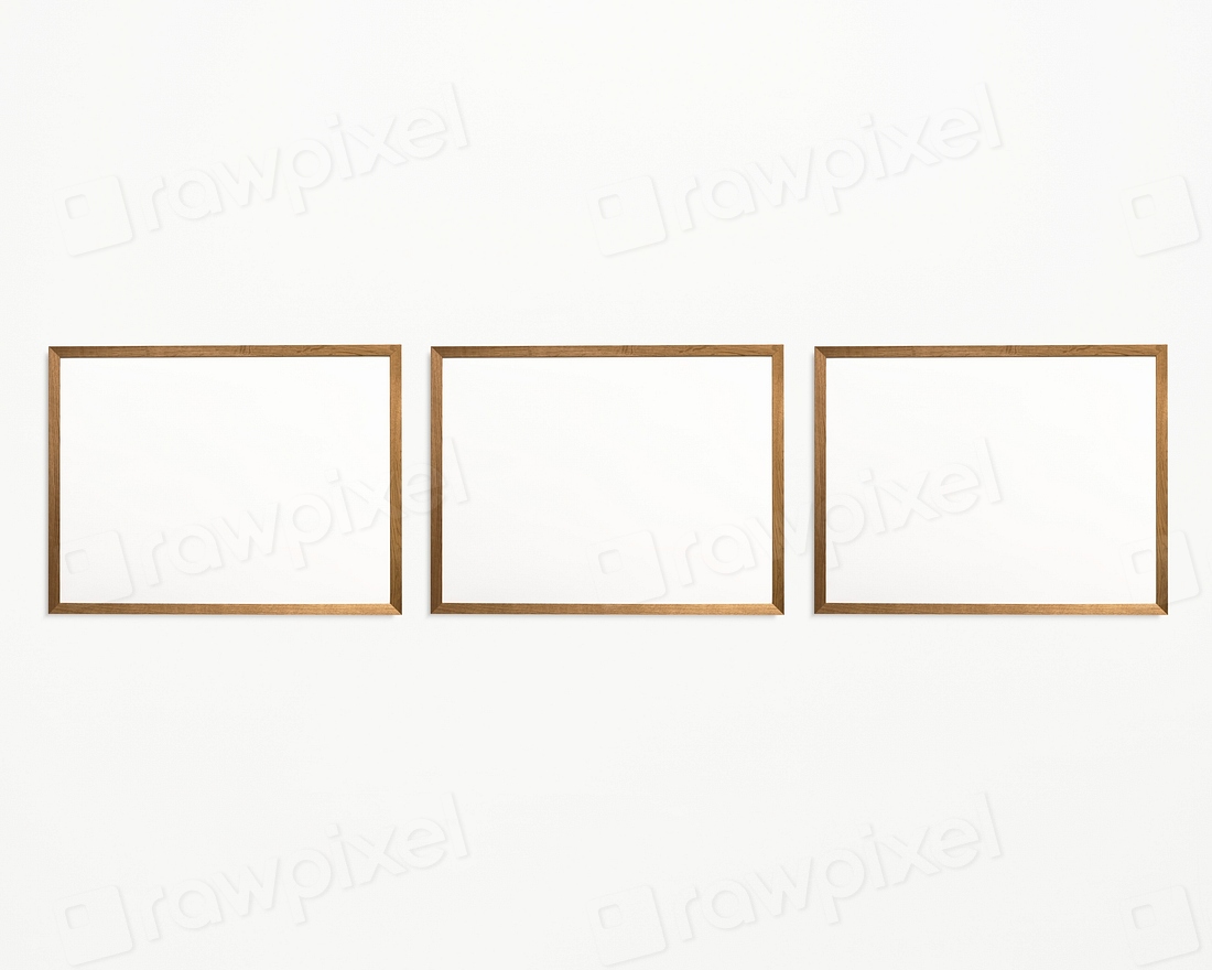Three photo frames isolated white | Premium PSD Mockup - rawpixel
