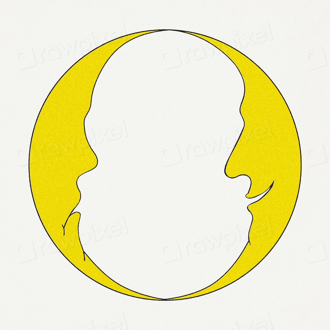 Celestial double crescent moon design | Premium PSD - rawpixel