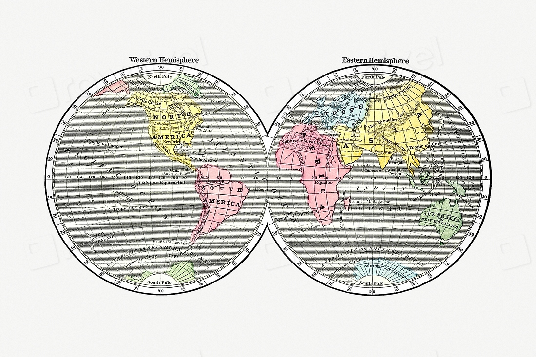 World map System Geography, use | Free Photo Illustration - rawpixel