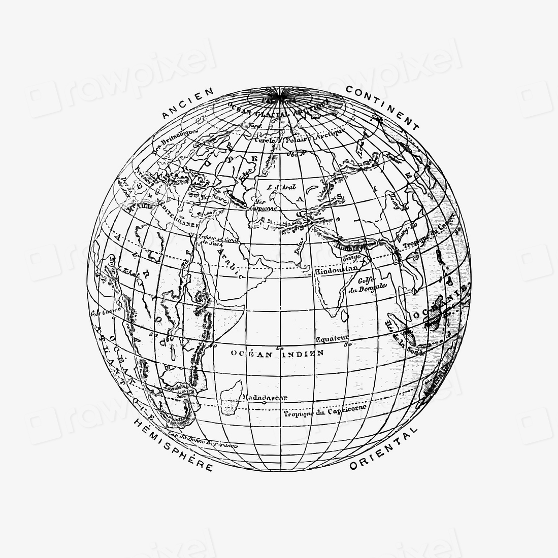 World atlas illustration vector | Premium Vector - rawpixel