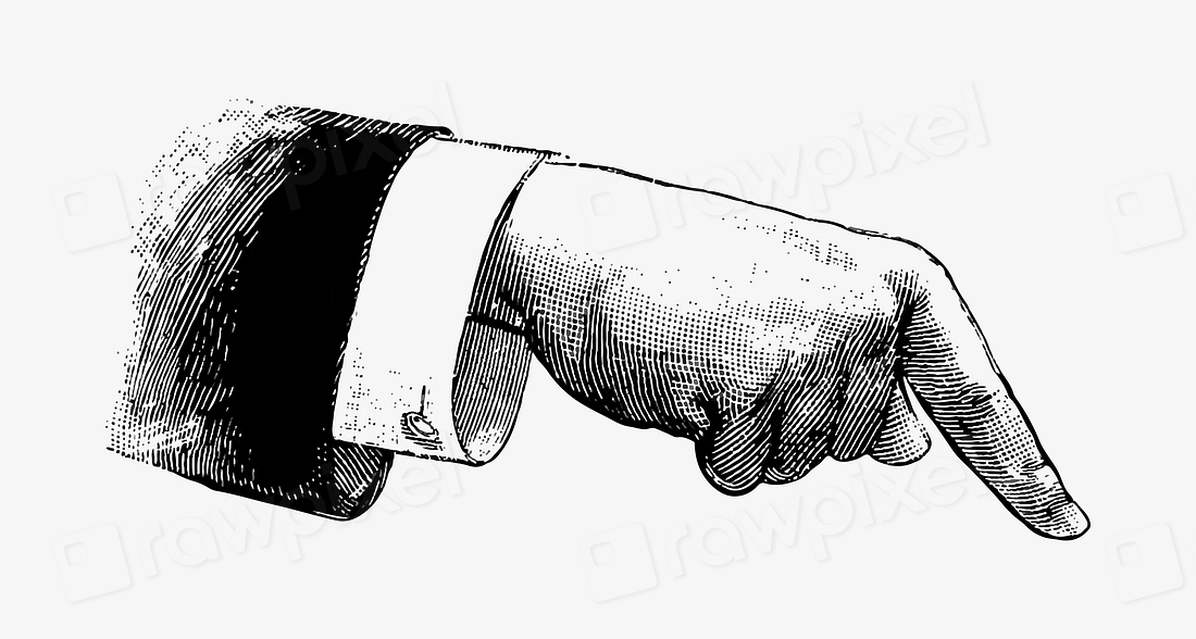 Pointing hand illustration vector | Premium Vector Illustration - rawpixel