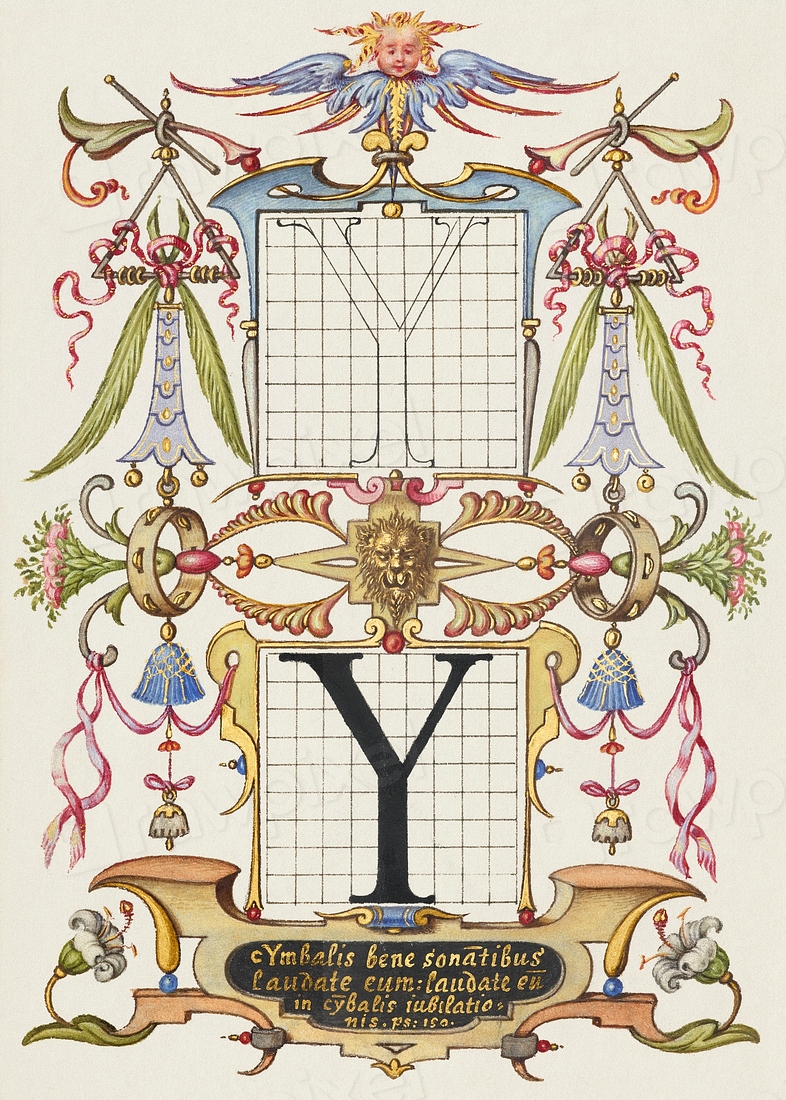 Guide Constructing Letter Y Mira | Free Photo Illustration - rawpixel