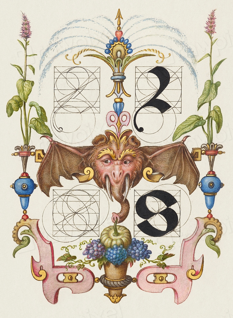 Guide Constructing Letters r and | Free Photo Illustration - rawpixel