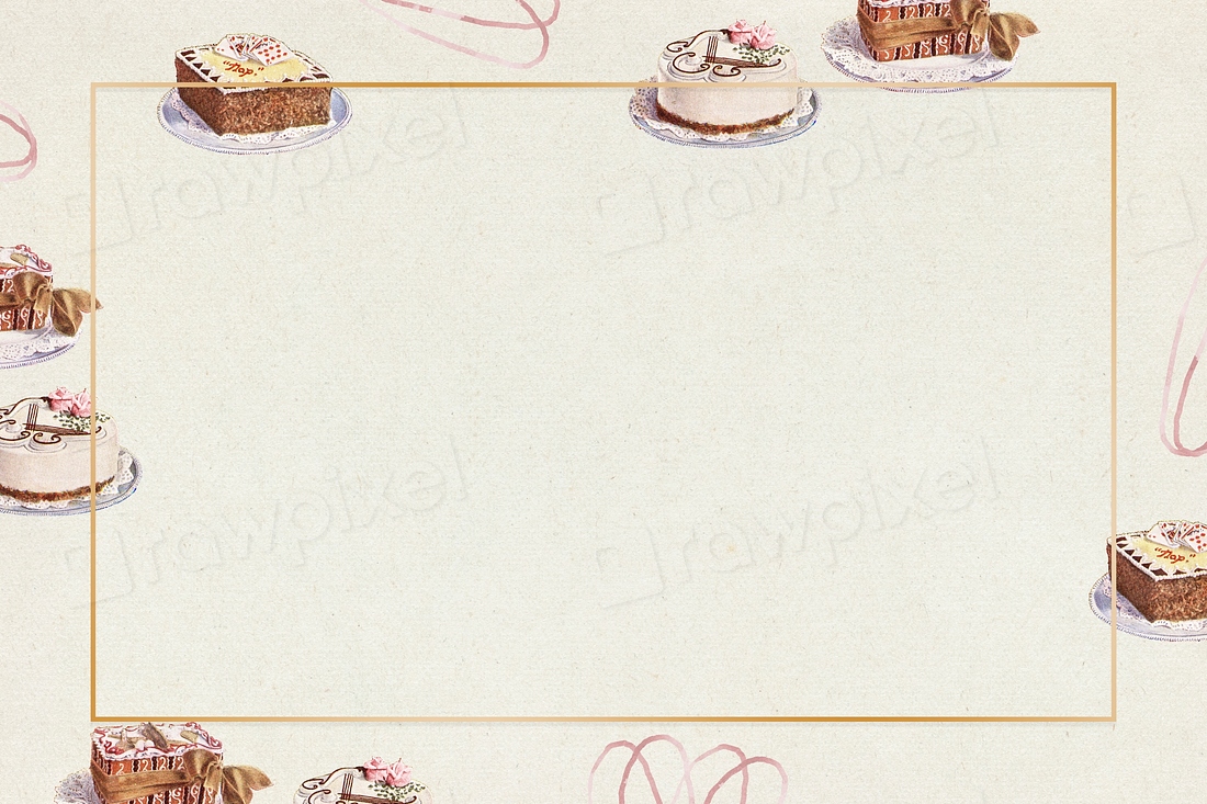 Hand drawn cakes frame design | Premium PSD - rawpixel