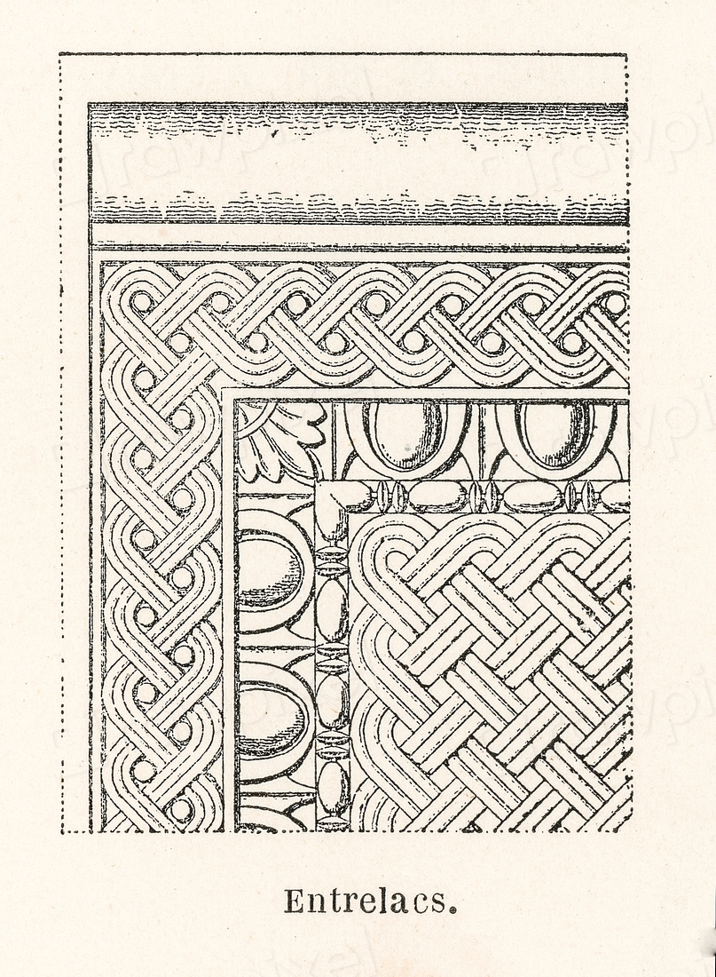 Interlaced pattern. Digitally enhanced our | Free Photo Illustration ...