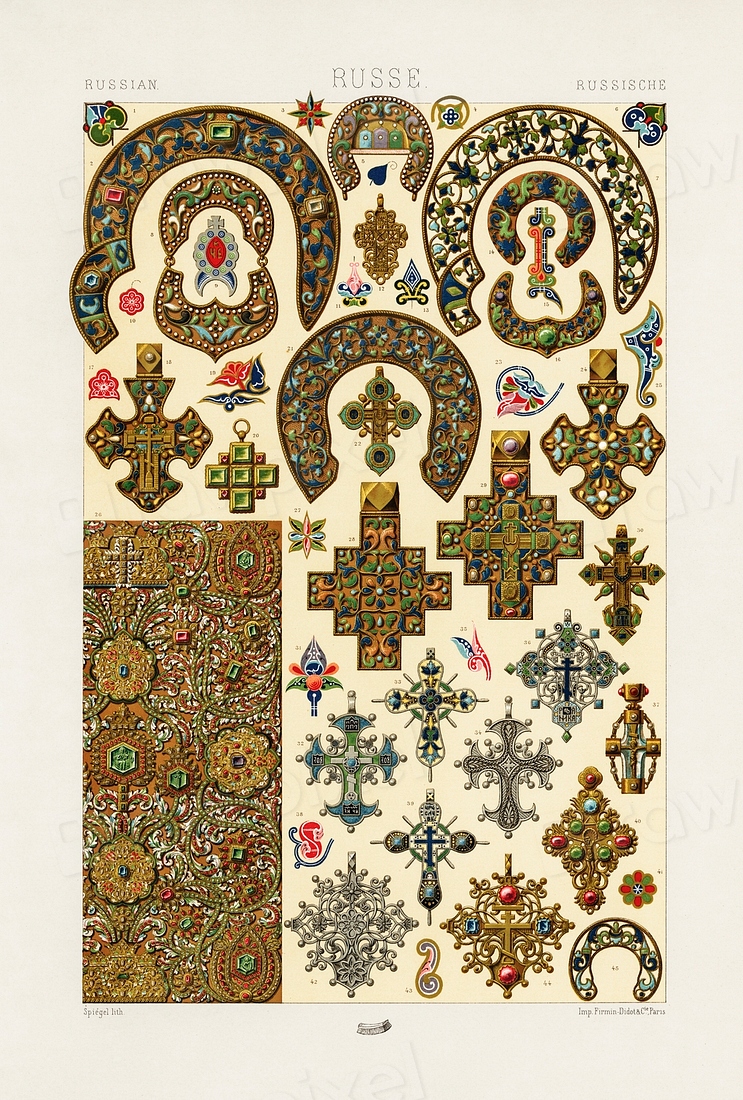 Russian pattern. Digitally enhanced our | Free Photo Illustration ...