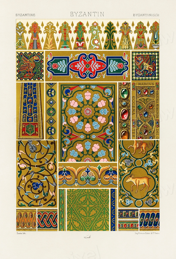 Byzantine pattern. Digitally enhanced our | Free Photo Illustration ...