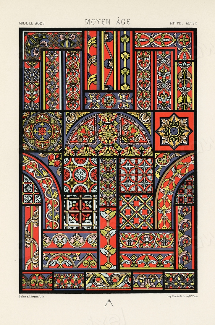 Middle-Ages pattern. Digitally enhanced our | Free Photo Illustration ...