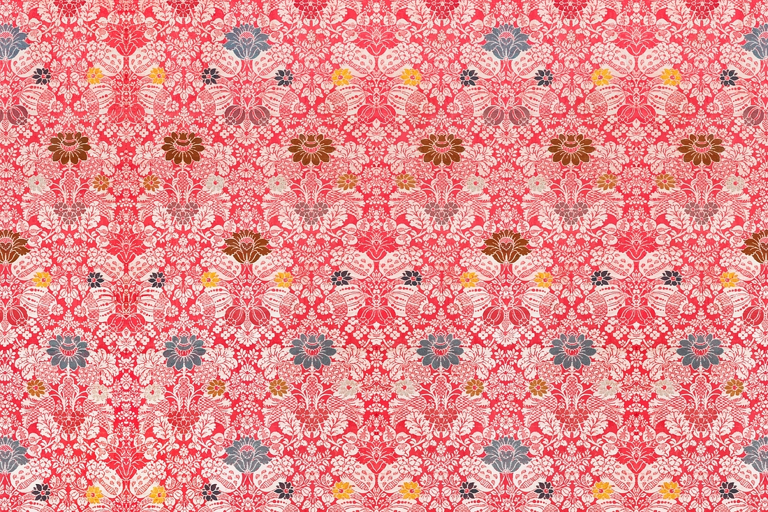 Floral vector red pattern background | Premium Vector - rawpixel