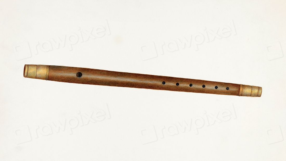 Wooden Fife (ca.1937) Margaret Stottlemeyer. | Free Photo Illustration ...