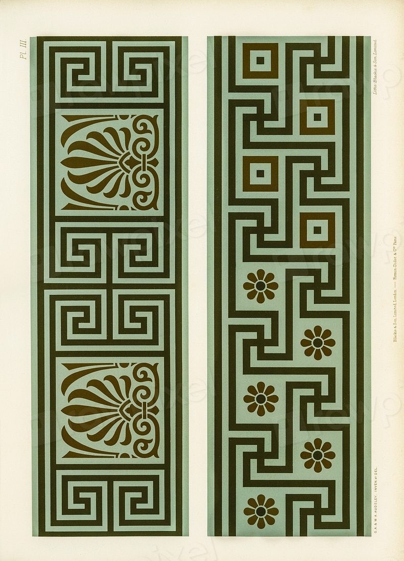 Antique Greek pattern. Digitally enhanced | Free Photo Illustration ...