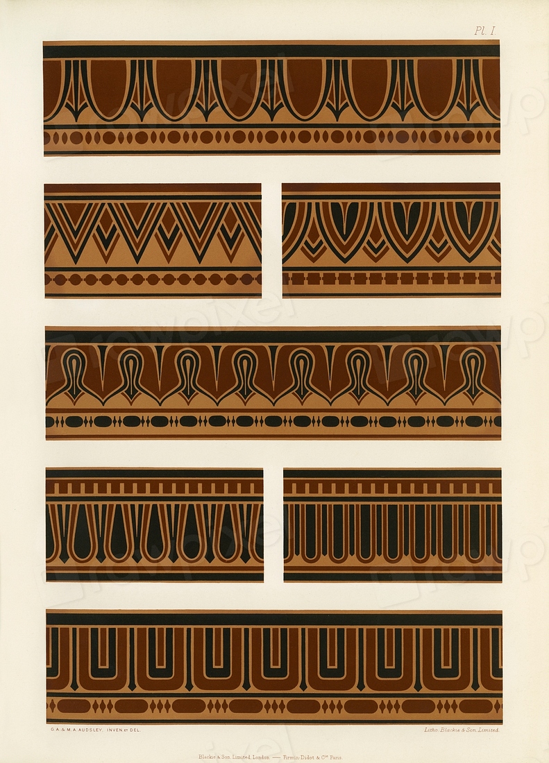 Antique Greek pattern. Digitally enhanced | Free Photo Illustration ...