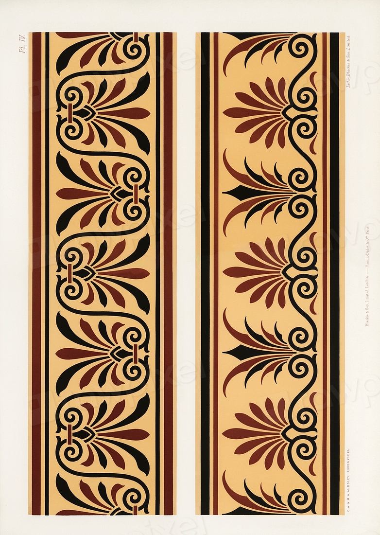 Greek pattern. Digitally enhanced our | Free Photo Illustration - rawpixel