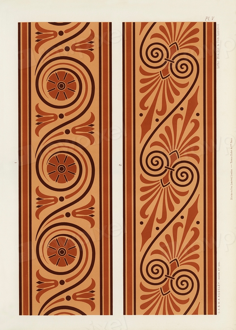 Greek pattern. Digitally enhanced our | Free Photo Illustration - rawpixel