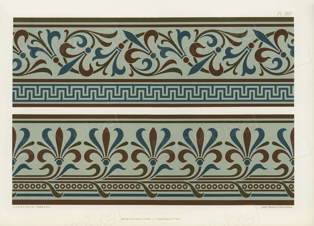 Neo-Grec pattern. Digitally enhanced our | Free Photo Illustration ...