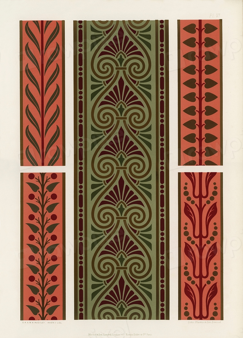 Greek pattern. Digitally enhanced our | Free Photo Illustration - rawpixel