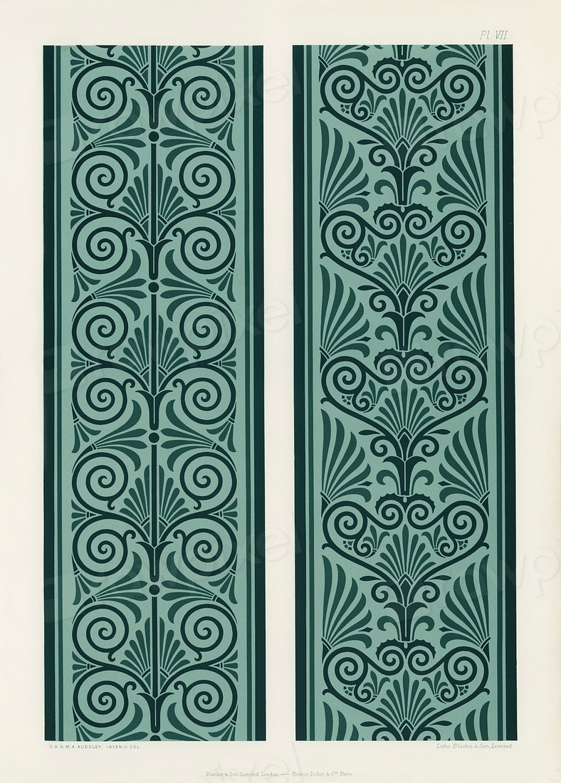 Greek pattern. Digitally enhanced our | Free Photo Illustration - rawpixel