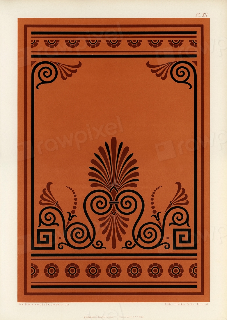 Antique Greek pattern. Digitally enhanced | Free Photo Illustration ...