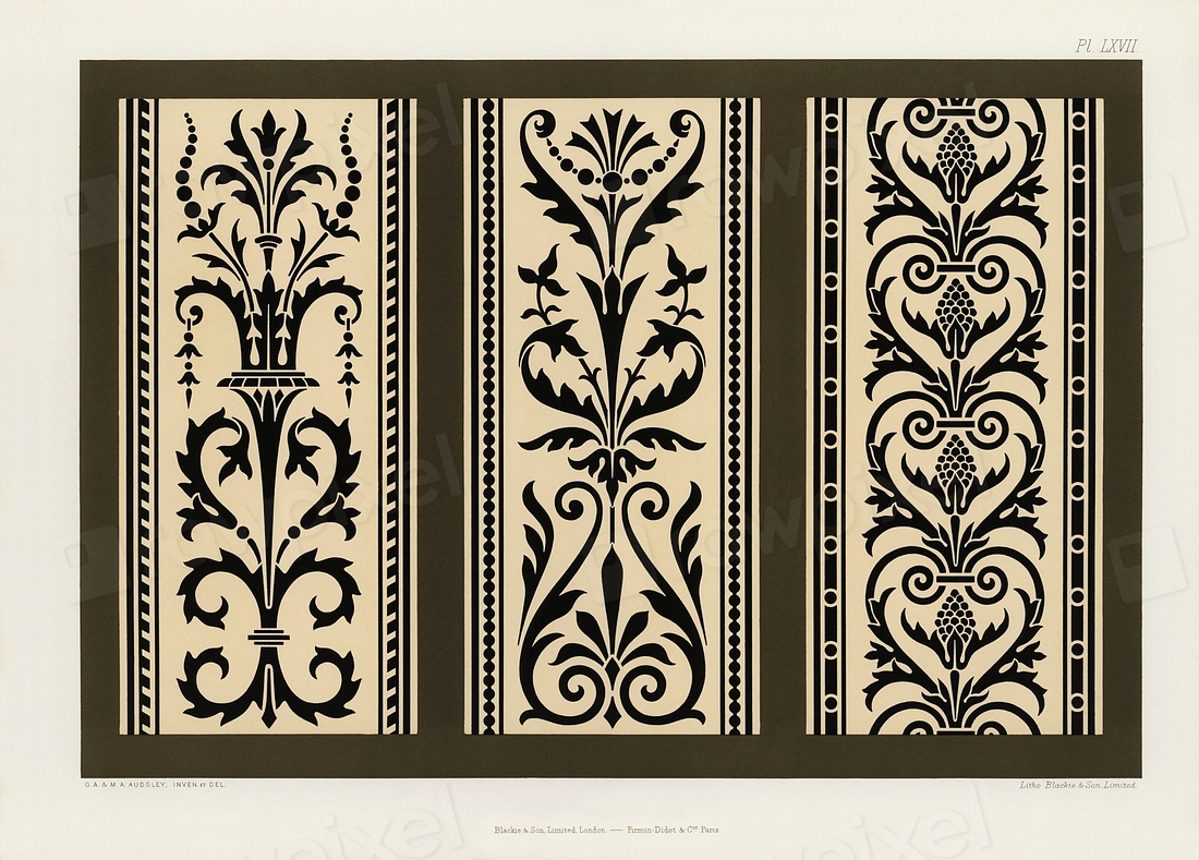 Antique Renaissance pattern. Digitally enhanced | Free Photo ...