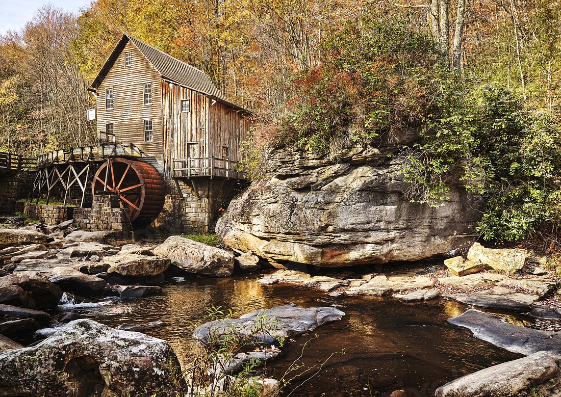 Glade Creek Grist Mill. Original | Free Photo - rawpixel