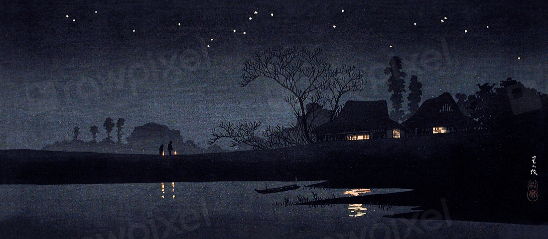 Starry Night (ca.1926–1927) print high | Free Photo Illustration - rawpixel