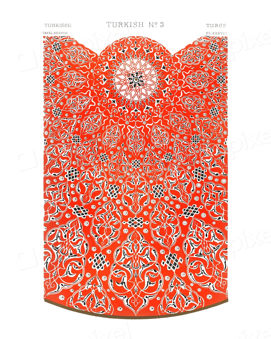 Vintage Turkish pattern wall art | Premium Photo - rawpixel
