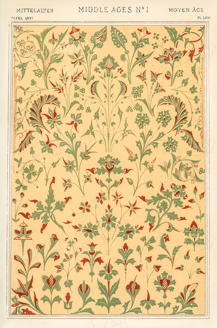 Vintage pattern illustration. Digitally enhanced | Free Photo ...