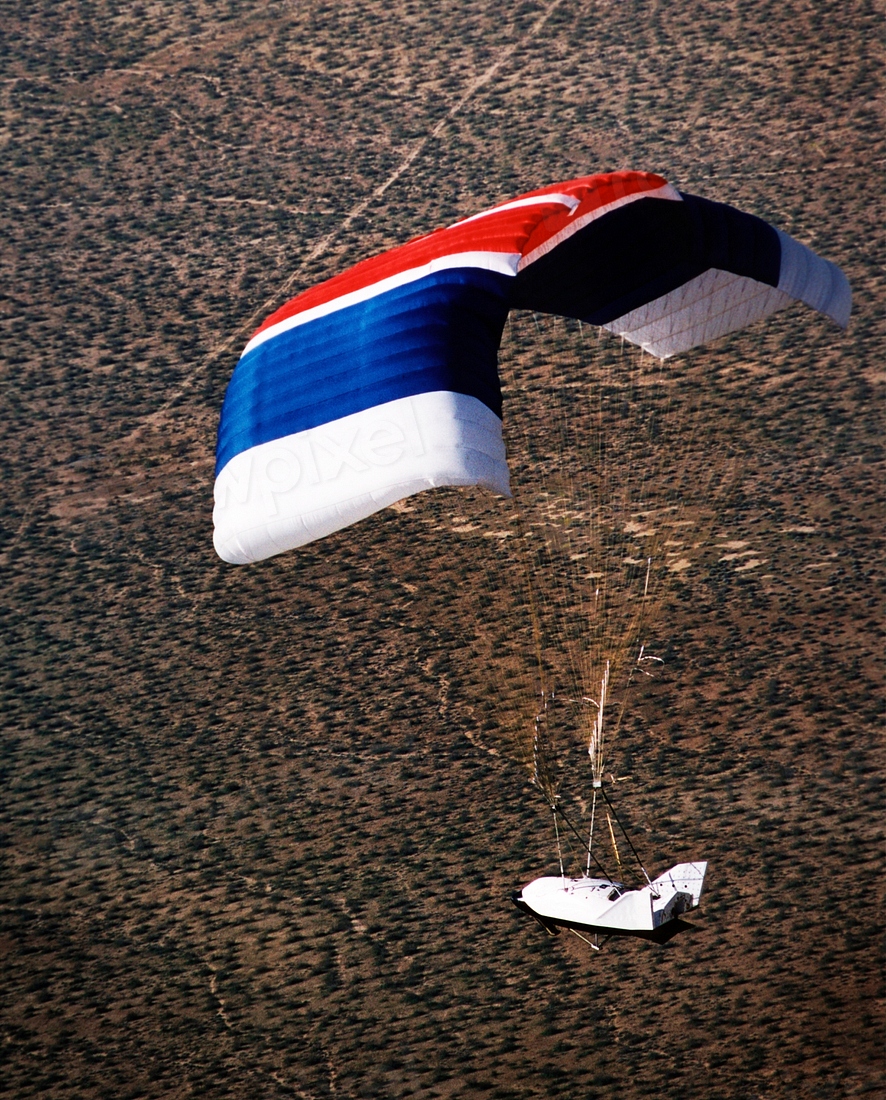 X-38 Crew Return Vehicle descends | Free Photo - rawpixel