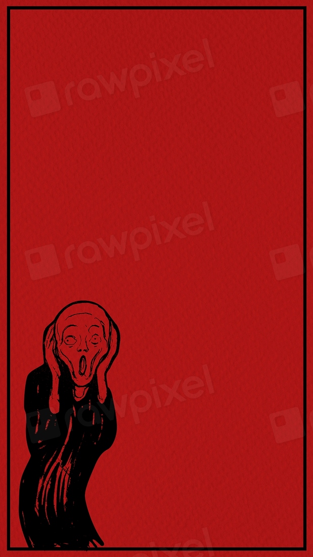 Edvard Munch's scream frame | Premium PSD - rawpixel