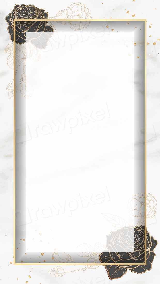 Blank golden rectangle frame vector | Premium Vector - rawpixel