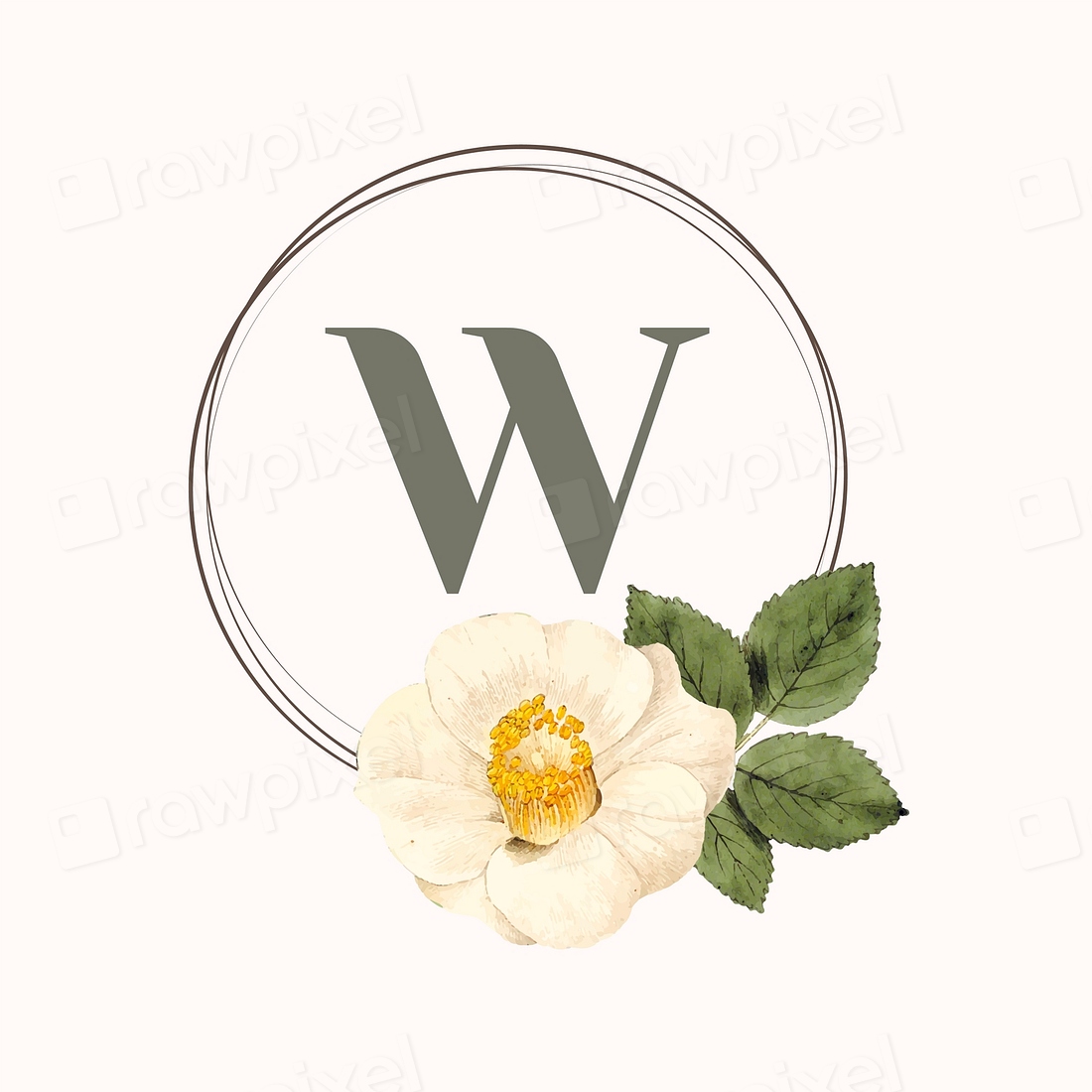 Floral round frame design vector | Premium Vector - rawpixel