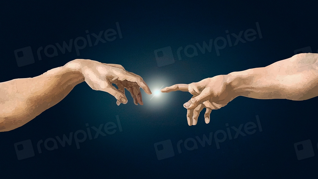 Gods hand, Creation Adam famous | Premium Photo - rawpixel