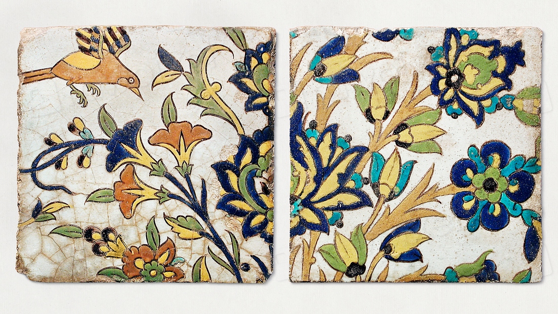 Iranian Tile 17th century. Original | Free Photo Illustration - rawpixel