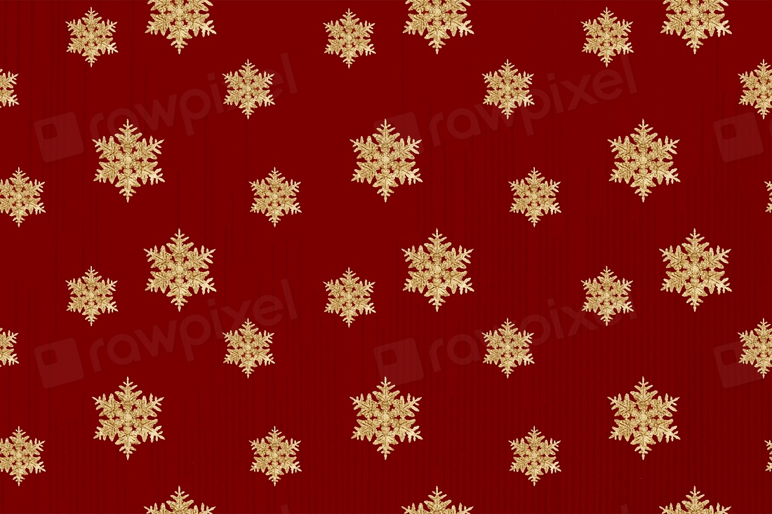 Red New year snowflake pattern | Premium Vector - rawpixel