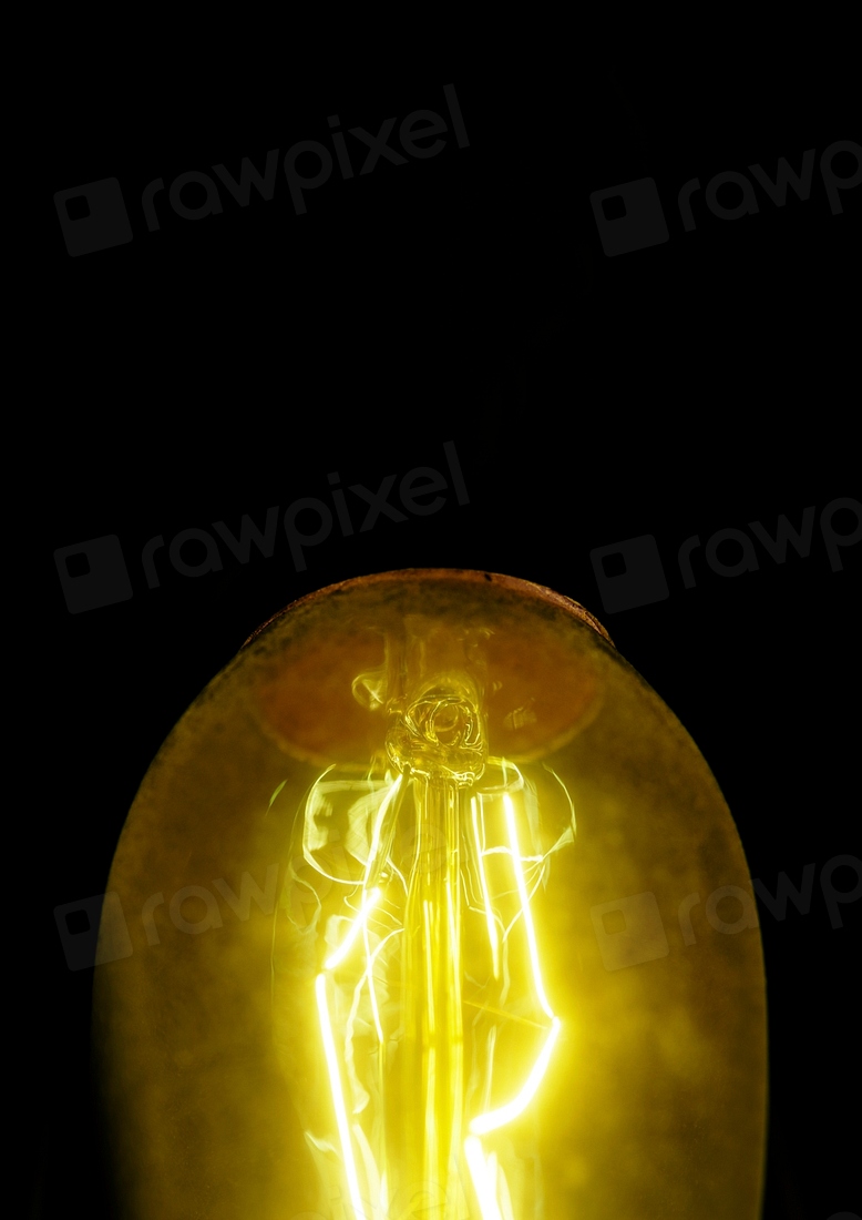 Close retro yellow light bulb | Free Photo - rawpixel