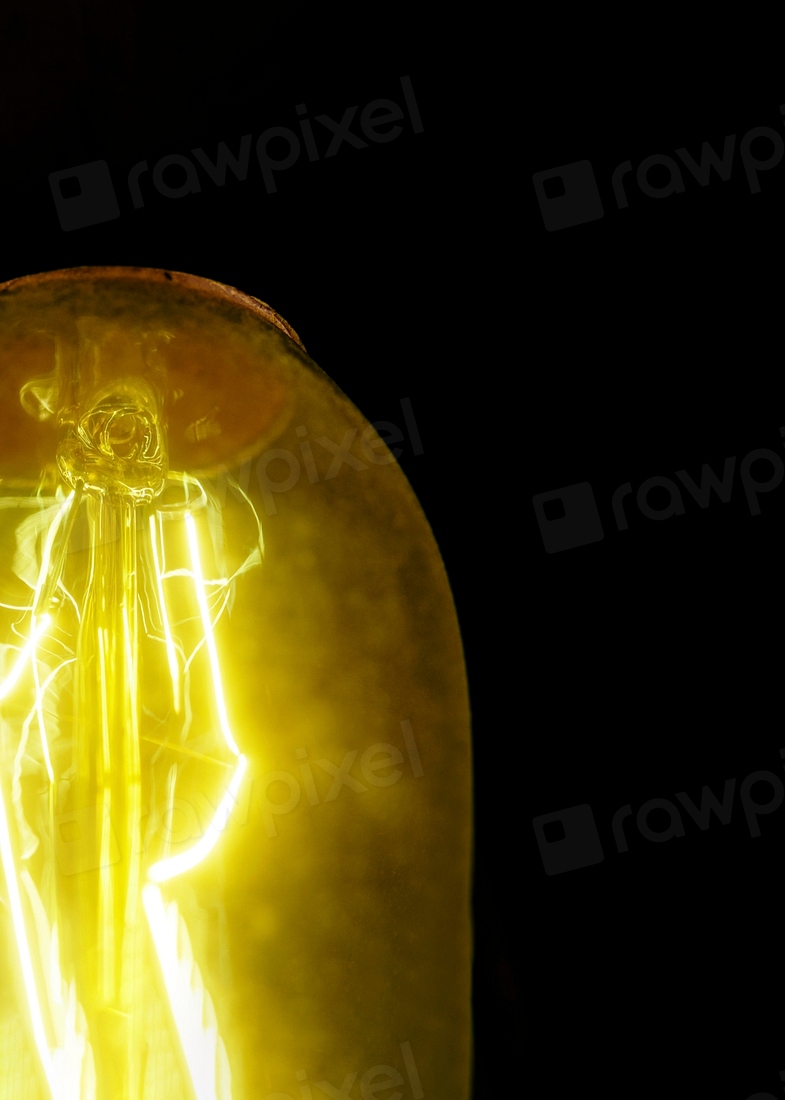 Close retro yellow light bulb | Free Photo - rawpixel