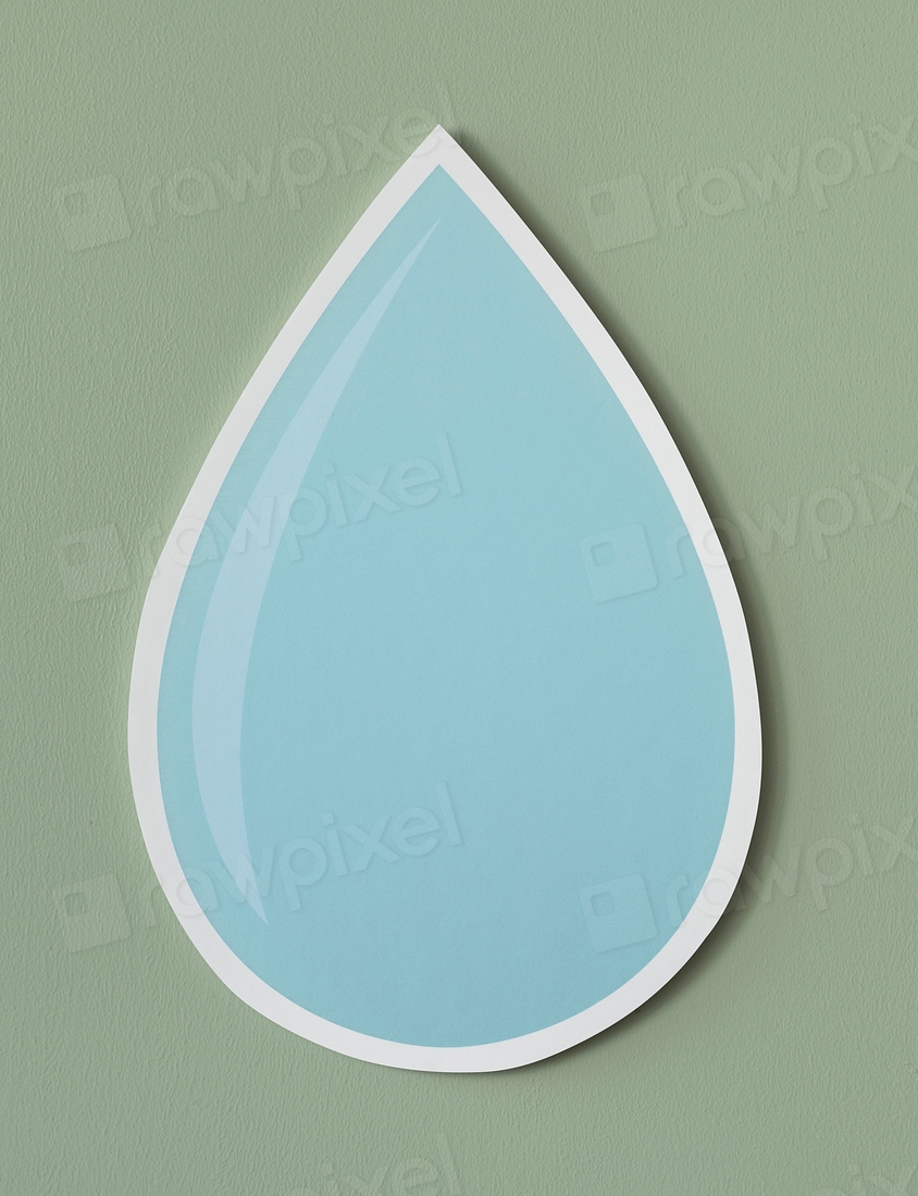 Water drop cut out icon | Free Photo - rawpixel