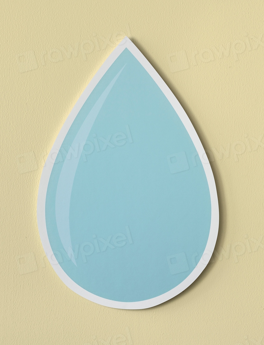 Water drop cut out icon | Free Photo - rawpixel