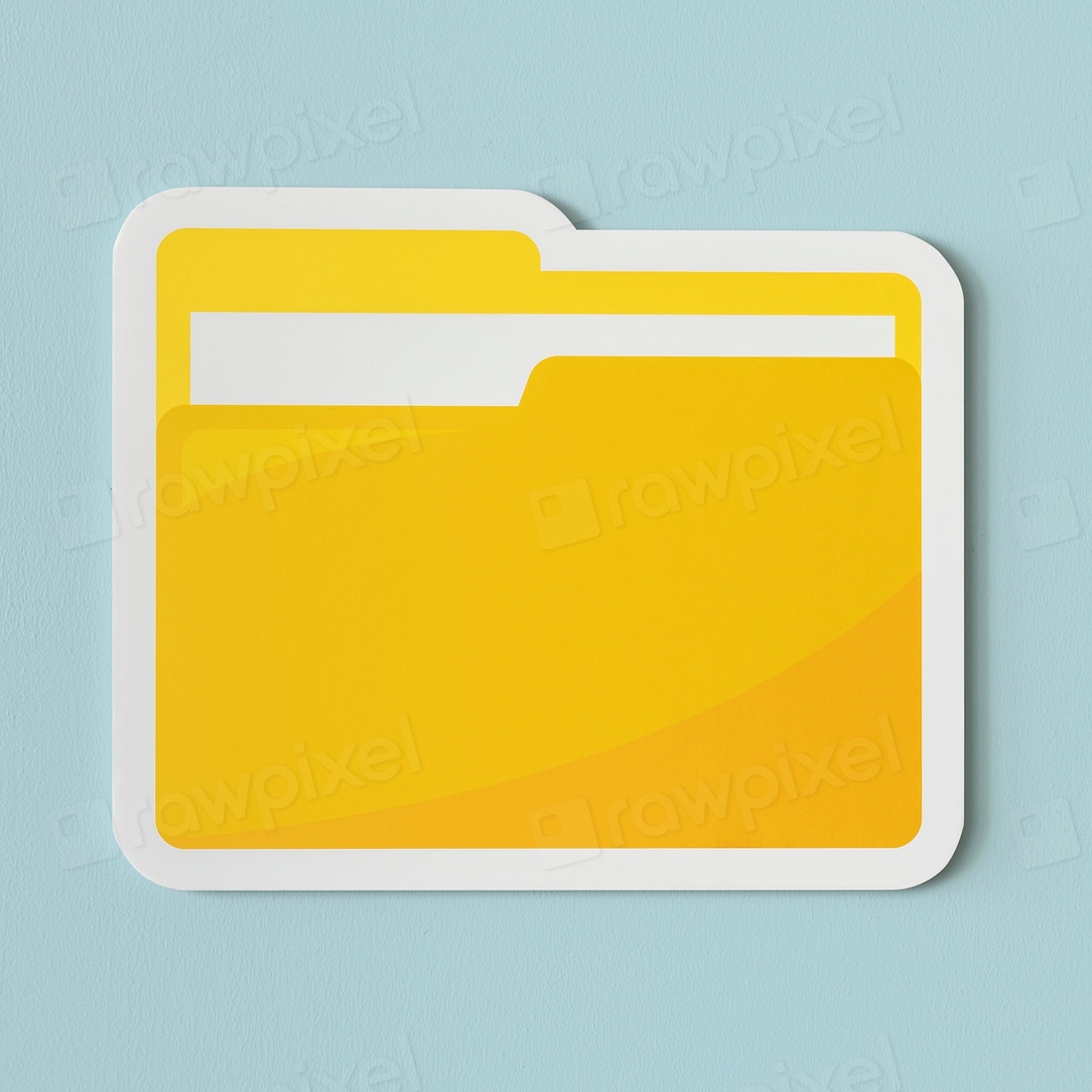 Icon of a yellow folder | Premium Photo - rawpixel
