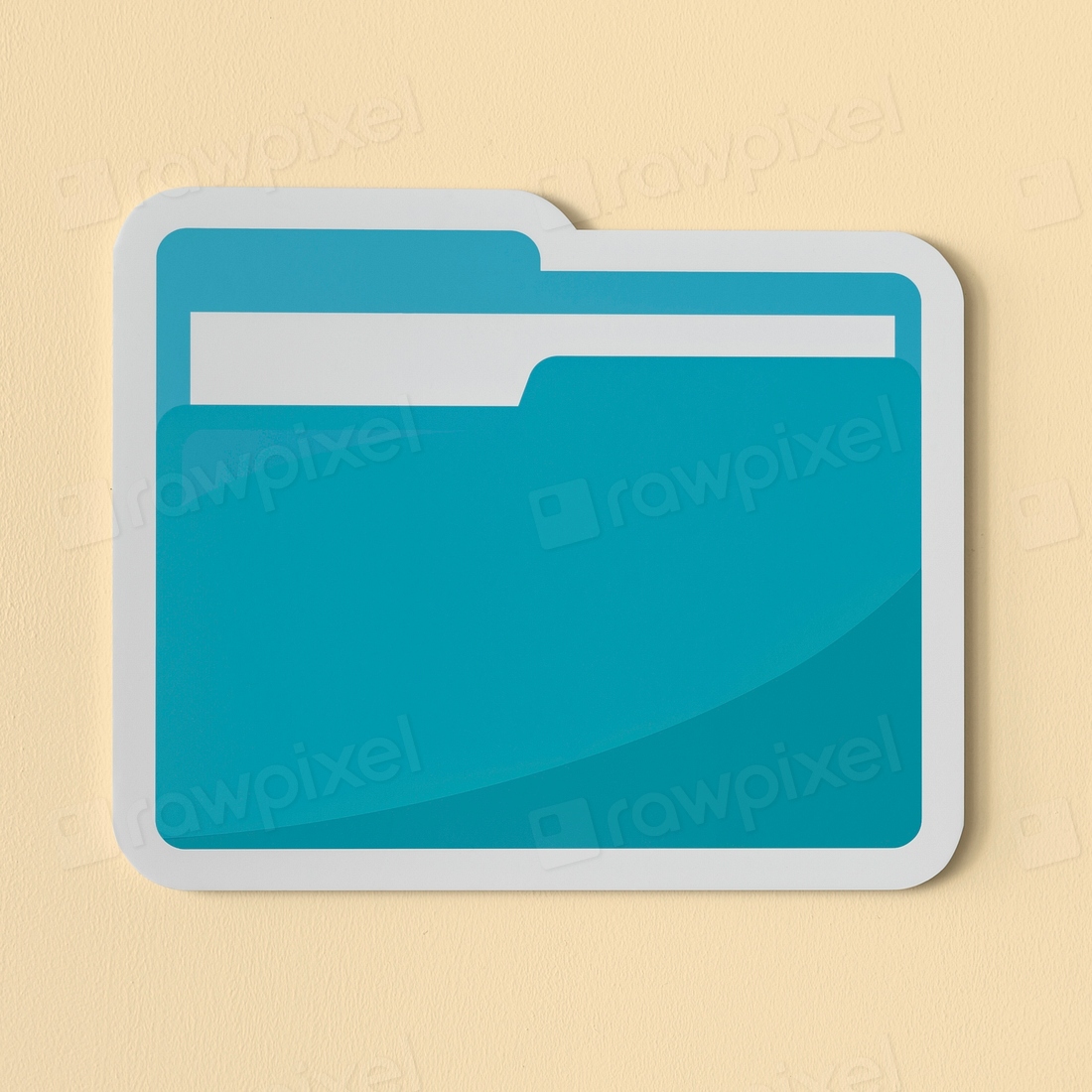 Icon of a blue folder | Premium Photo - rawpixel